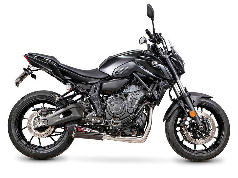 Exosto Escape Mofle Full System Serket Carbono Yamaha Mt 07 Scorpion ...