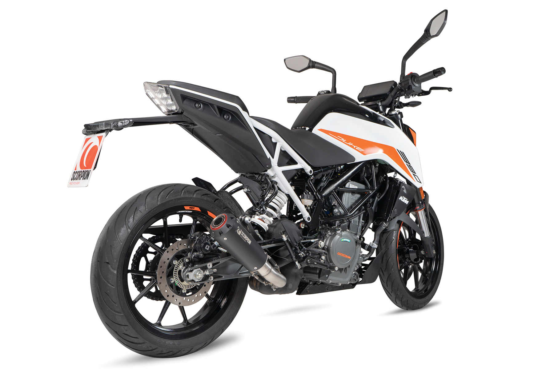 Exosto Escape Mofle KTM 390 Duke Slip on Red Power Scorpion